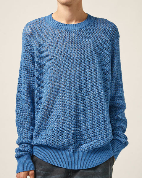 Marled Crewneck - Blue – Corridor